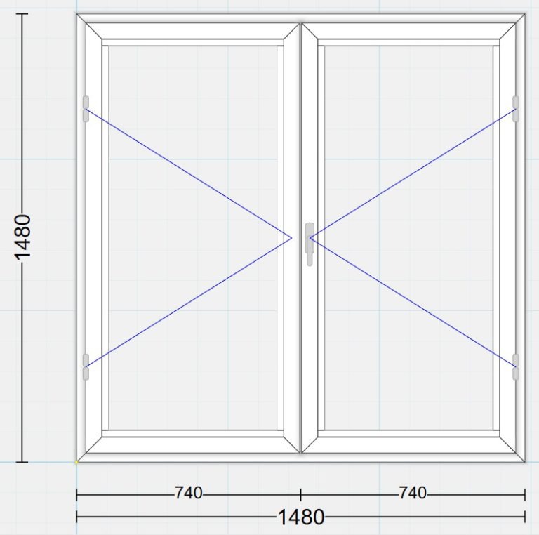 Normal hinged window WN5915 | Aluminum Iran Asia